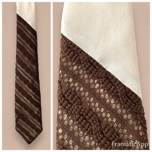 Sears | Accessories | Vintage Sears Crochet Overlay Mens 7s Retro Disco ...